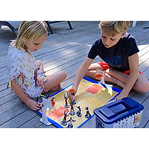 Kaskey Kids Basketball Guys - Red/Blue Inspires Kids Imaginations with Endless Hours of Creative, Open-Ended Play – Includes 2 Teams & Accessories – 21 Pieces in Every Set!