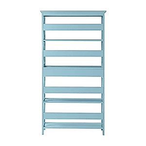 Convenience Concepts Oxford 5 Tier Bookcase with Drawer, Sea Foam