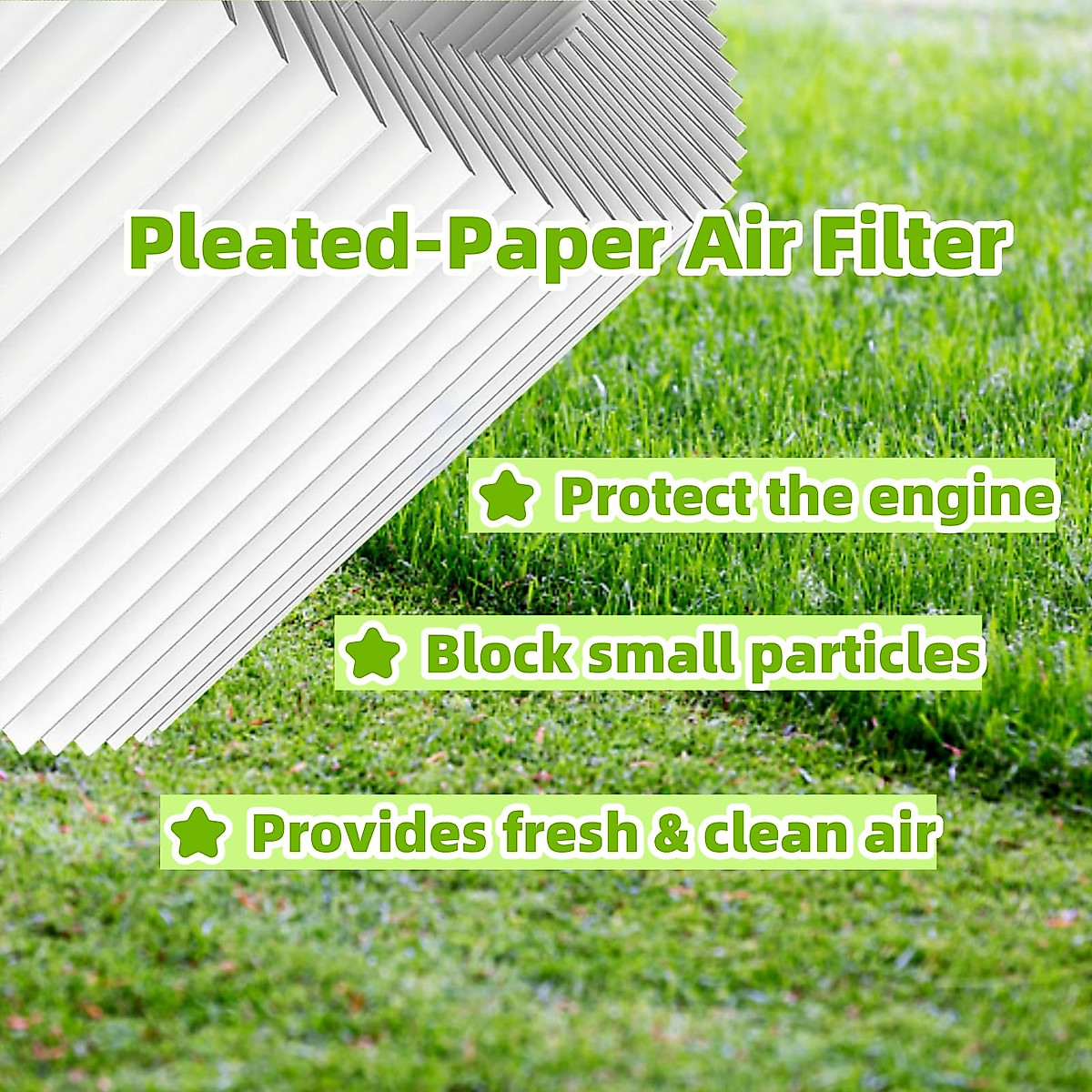 (4-PK) 593260 798452 334404 Air Filter Sponge Pre-Filter for Lawn Mower Air Cleaner, Fits 550ex 675exi 725exi Troy Bilt TB110 TB200 TB230 4247 5432 5432k 09P00 09P702 550E 500EX