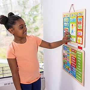 Melissa & Doug My First Daily Magnetic Activities Calendar For Kids, Weather And Seasons Calendar For Preschoolers and Ages 3+