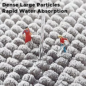 Jevnd 2Pcs Short Chenille Guinea Pig Cage Liner, Washable Rabbit Fleece Sleeping Bed Mat, Reusable Bunny Training Pad/Pee Pad/Blanket for Cat/Chinchilla/Hedgehog and Small Animals (19“x12.5” (2pcs))