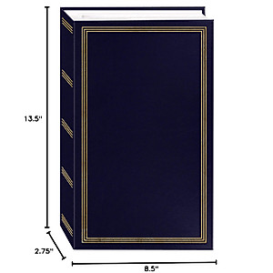 Pioneer Photo Albums STC-504 Navy Blue Photo Album, 504 Pockets 4"x6"