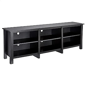 ROCKPOINT Classic TV Stand Storage Media Console Entertainment Center for TV's from 70 Inches to 85 Inches,Espresso(69.1Inchese)