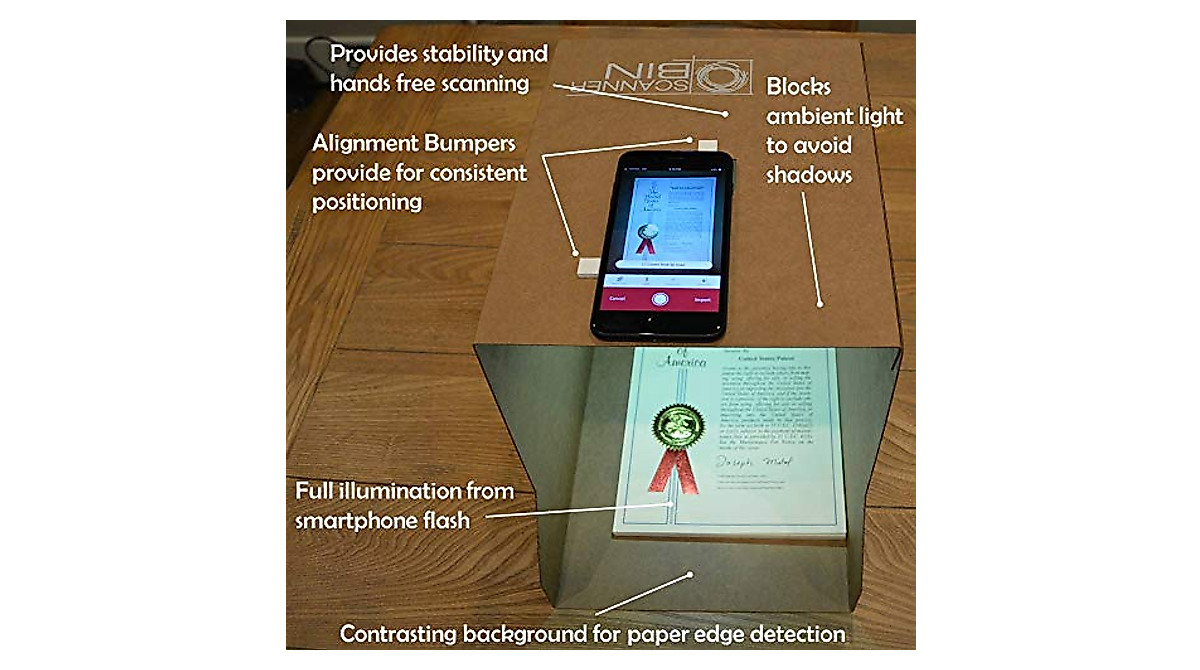 Scanner Bin - Easy Smartphone Document Scanner & Organizer