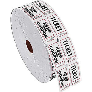 Double Roll Raffle Event Tickets - Full Set of 8 Colors (8 Rolls of 2000 Tickets Each)