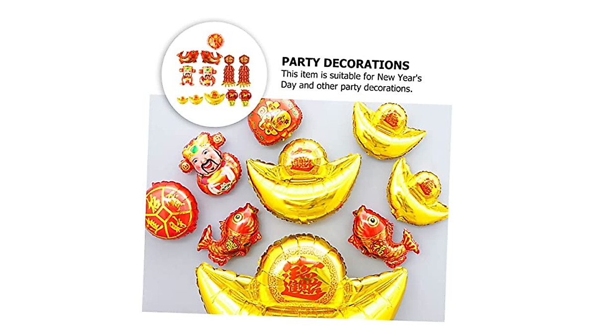 Ibasenice 24 pcs Spring Festival Foil Balloons for Chinese New Year