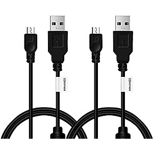 CONNYAM 2Pack 10ft PS4 Controller Charging Cable, High Speed Data Sync Cord for PS4/ Slim/Pro/Xbox One/Xbox One S/Xbox One Elite/Xbox One X Controllers