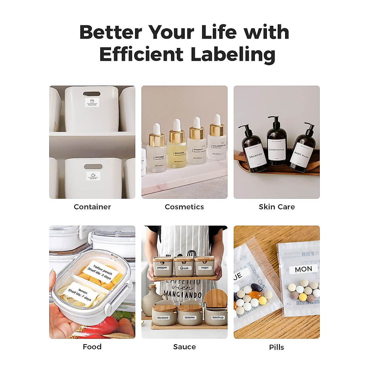 paperang Label Makers Machine, 0.6 Inch Rechargeable Mini Labeler,Portable Bluetooth Wireless Label Printer Handheld, Multiple Templates Inkless for Phone Pad Office Home Organization Small Print