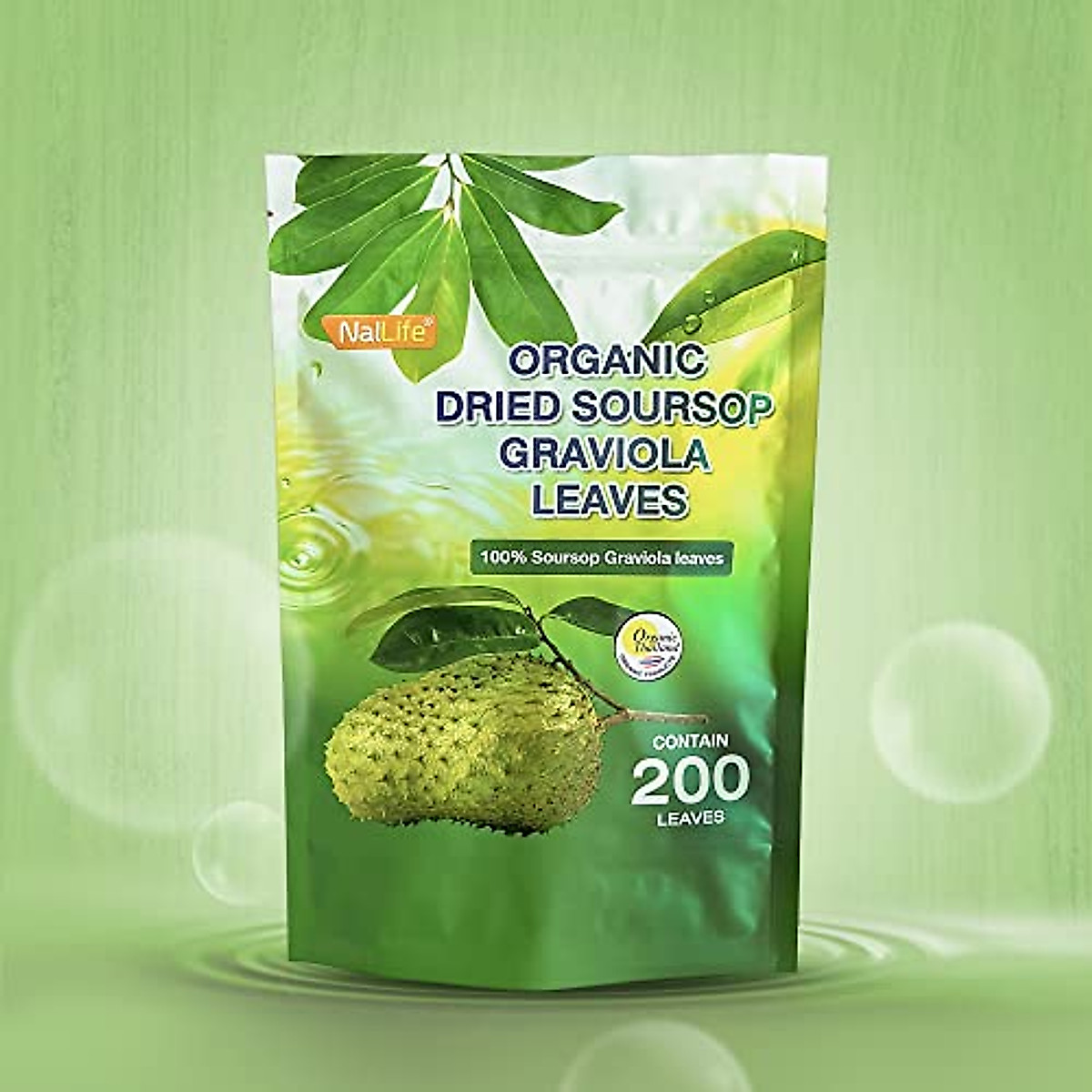 NalLife ORGANIC Soursop Graviola Leaves for Tea 200 Leaves