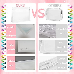 Gpurplebud Portable Travel Bottles Set, 10 Pack Refillable TSA Approved Travel Bottles for Toiletries 2.7oz Leak Proof with Travel Size Containers 2.8oz, with Toiletry Bags (Pink-kits)