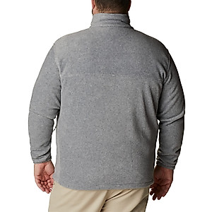 Columbia Men's Steens Mountain 2.0 Full Zip Fleece Jacket, Light Grey Heather, Medium