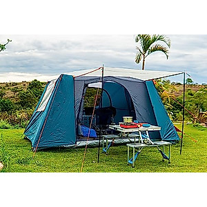 NTK Flash 8 Sleeps up to 8 Person 13.1 by 8.9 FT Outdoor Instant Cabin Family Camping Tent 100% Waterproof 2500mm
