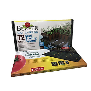 Burpee 72 Cell Ultimate Seed Starting Set with Heat Mat