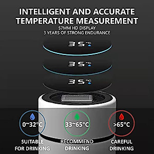 CAUZAMARE 17 oz TES1A Logo Frosted Travel Mugs & Tumblers Vacuum Insulated Stainless Steel Thermal Bottle Fashion Business Thermal Cup for Hot or Cold Drink Coffee Or Tea (Red)