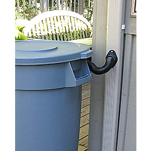 EarthMinded Rain Barrel Diverter Kit - Rain Diverter for 3 x 4 Inch Downspouts, Includes Spigot and Downspout Diverter - Convert Containers into Rain Barrels - Easy to Install