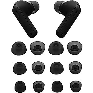 ALXCD Ear Tips Compatible with JBL Tune 230NC TWS Earbuds, S/M/L 3 Sizes 6 Pairs Silicone Earbuds Tips Replacement Tips Eartips, Compatible with JBL Tune 230NC TWS, Gray sml