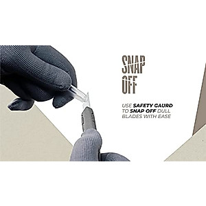 VViViD Best Damn Knife - Heavy Duty Precise Utility Blade, Sturdy Safety Lock, and 10 Replacement Blades