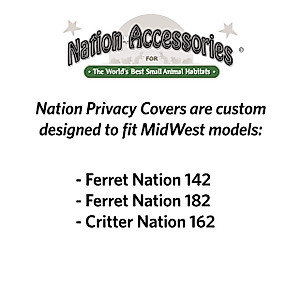 MidWest Homes for Pets Ferret Nation Cage Cover for Ferret Nation & Critter Nation Small Animal Cages | Cage Cover Measures 36L x 24W x 59.5H - Inches