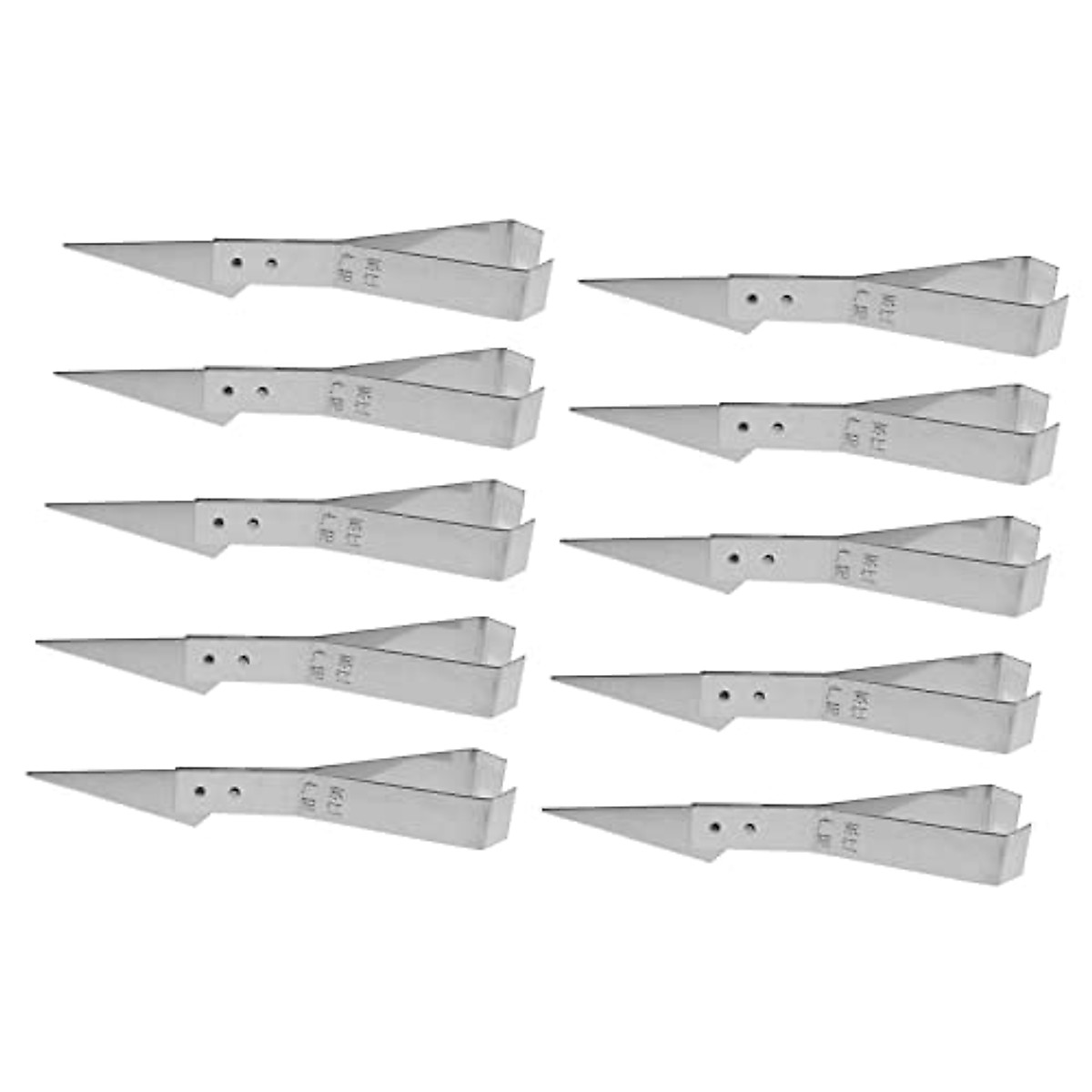 Grill Scraper Tool 10pcs Hair Puller Seafood Tools Hair Shaver Pin Bone Pliers Flat Hair Pliers Wool Puller Chicken Hair Tweezers Boneless Fish Bone Kitchen Supplies Razor Silver