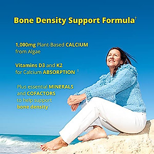 Garden of Life Calcium Supplement - Living Calcium Advanced Formula, 1,000mg Whole Food Plant Calcium Plus Vitamins D3, K1 and Magnesium for Absorption, 120 Vegetarian Caplets