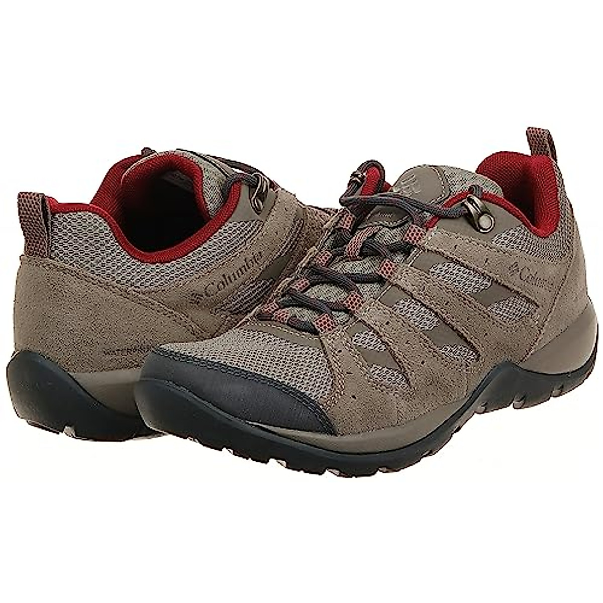 Columbia Women's Redmond V2 Waterproof, Pebble/Beet, 9