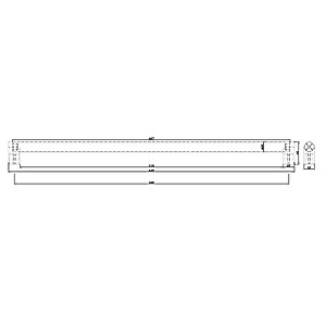 Richelieu Hardware BP446600195 23 5/8-inch (600 mm) Center-to-Center Brushed Nickel Modern Cabinet and Drawer Pull Handle for Kitchen, Bathroom, and Furniture