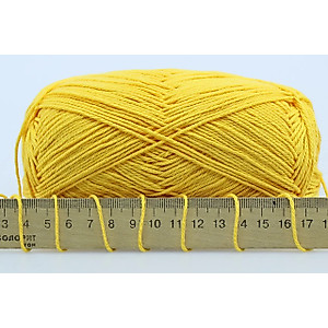 Estako Royal Cotton Classic, 100% Giza Cotton Yarn, Soft, Super Fino 1 for Crochet and Knitting 3.52 Oz (100g) / 273 Yrds (250m) (4068 - Purple)