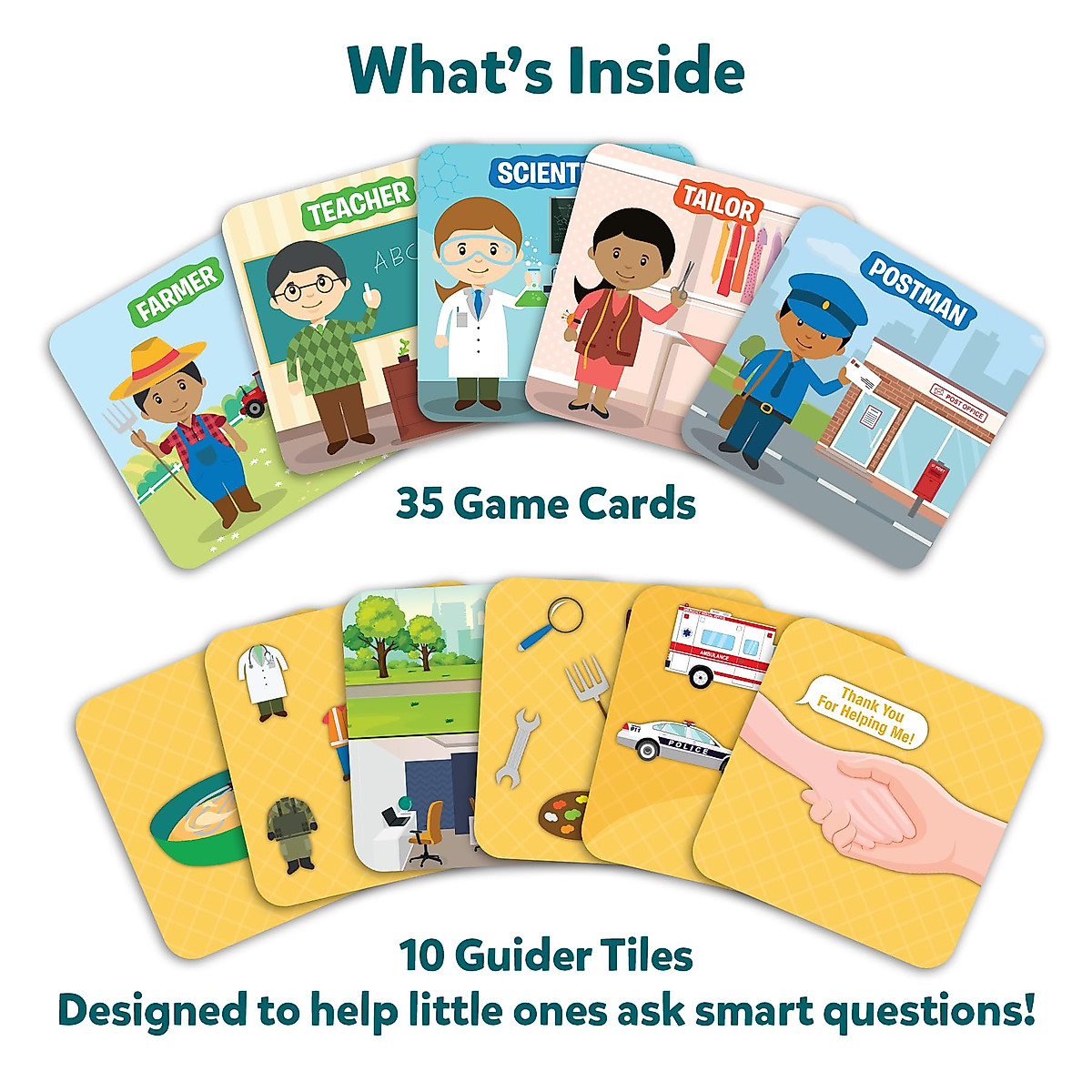 Skillmatics Card Game - Guess in 10 Junior Community Helpers for Boys, Girls, and Families Who Love Board Games and Educational Toys, Travel Friendly, Gifts for Ages 3, 4, 5, 6