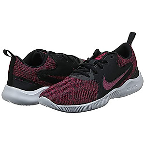 NIKE Women's WMNS Flex Experience RN 10 Running Shoe, Black Fireberry Dk Smoke Grey Iron Grey, 8