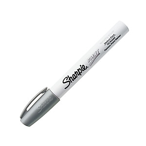 Sharpie 35560 Paint Marker, Oil Base, Medium Point, Silver