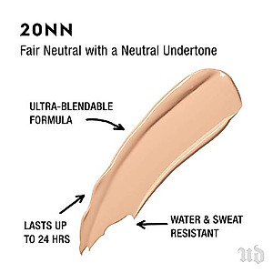 Urban Decay Stay Naked Correcting Full Coverage Concealer, 20NN - Lightweight Formula - Matte Finish Lasts Up To 24 Hours - 0.35 oz.