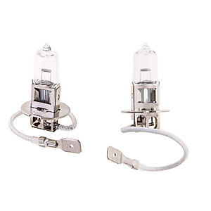 H3 12V 55W Halogen 55W H3 Halogen Bulb Super Warm White 55 Watt 12 Volt Halogen Light Bulb for Car Automotive Fog Lights,4 Pack