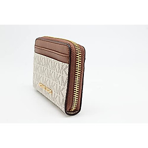 Michael Kors Women's Card Case Wallet, Vanilla, Small