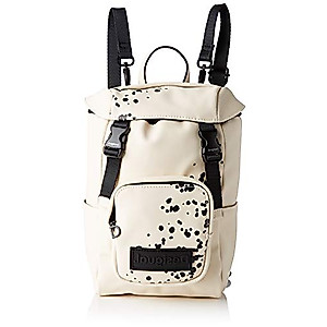 Desigual Women's PU Mini Backpack, White, Medium