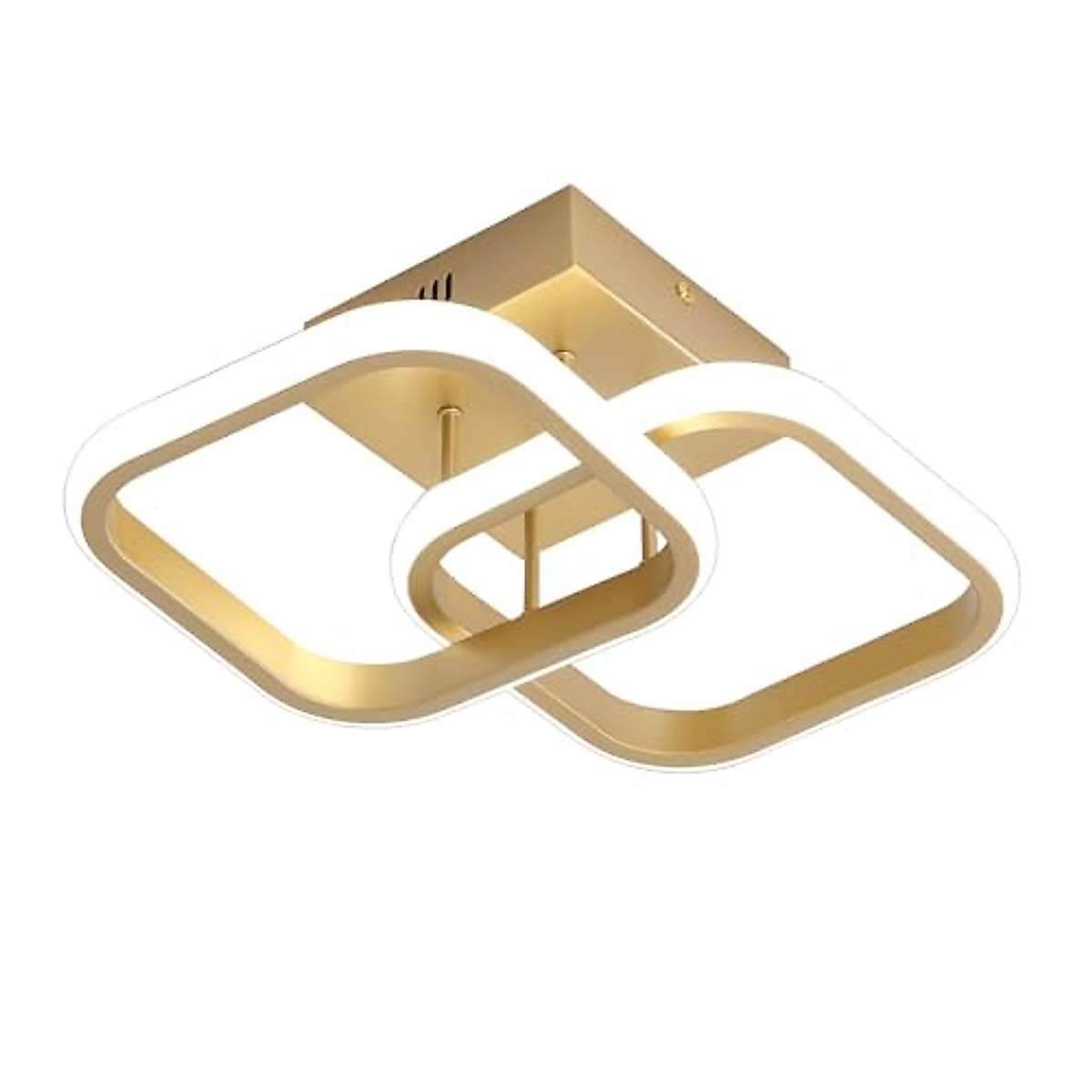 AMZASA Gold Hallway Light Modern LED Ceiling Light Mini Close to Ceiling Lamp for Balcony Corridor Closet Bedroom Bathroom Kitchen 4000K Neutral Light