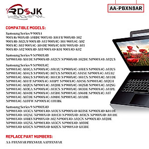 AA-PBXN8AR Laptop Battery for Samsung Series 9 900X4 900X46 900X4B 900X4C 900X4D NP900X NP900X4B NP900X4C 900X4B-A02 900X4B-A01DE 900X4C-A01 900X4D-K02 NP900X4D NP900X4C-A01CN NP900X4D-K01CN 7.4V 62Wh