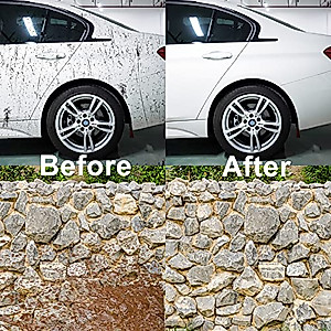 Buyplus High Pressure Power Washer Wand – 27” Extendable Hydro Jet Car Cleaning Wand, 3 Water Hose Nozzles, Flexible Metal Watering Sprayer with Universal Garden Hose End