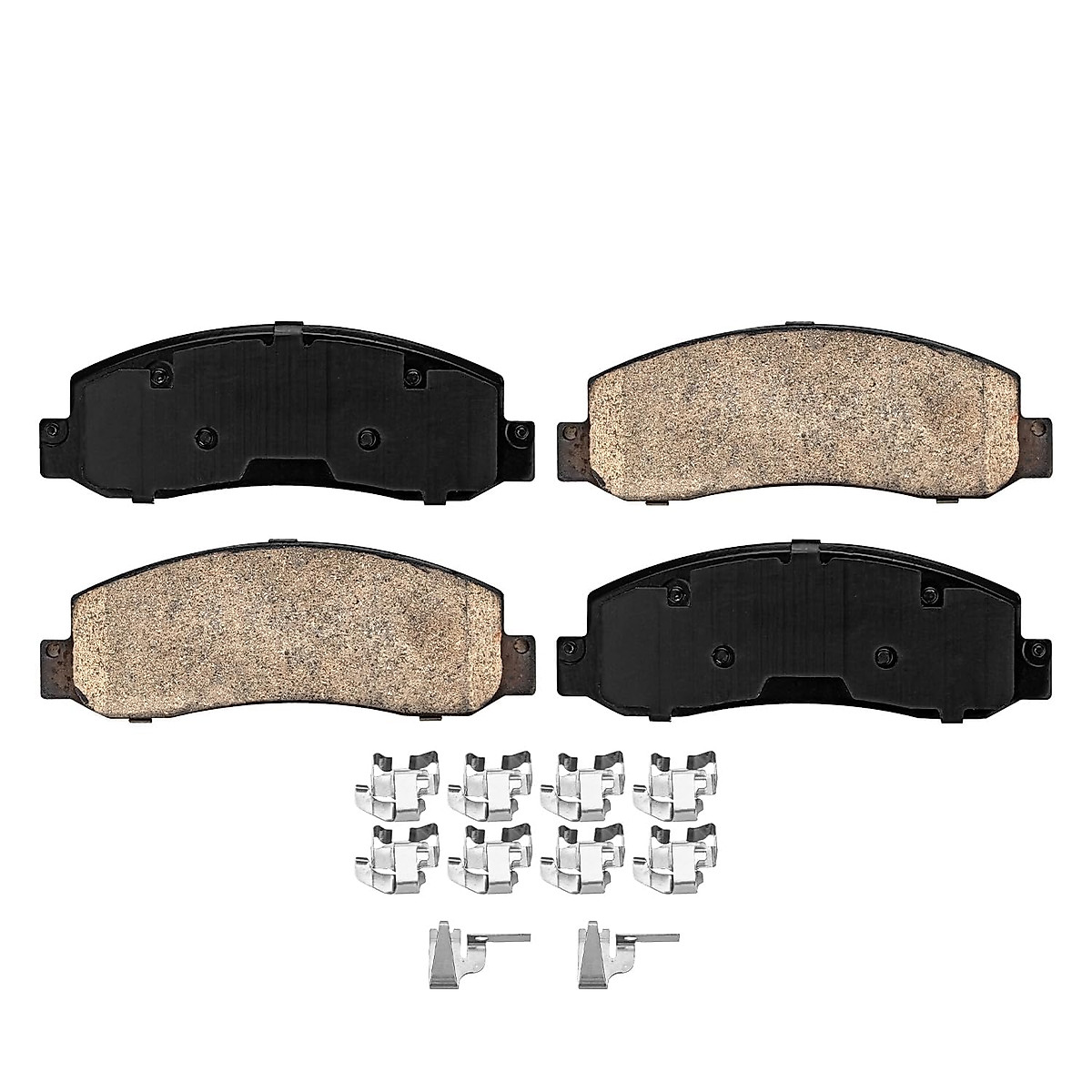 Detroit Axle - Brake Pads for DRW 2005-2012 Ford F-250 F-350 Super Duty Ceramic Brake Pads 2006 2007 2008 2009 2010 2011 Replacement Brakes Front & Rear