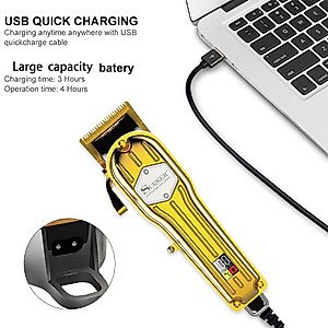 SURKER Hair Clippers for Men Trimmer for Men Hair Trimmer Beard Trimmer Barber Hair Cut Grooming Kit Machine Professional Rechargeable Cordless Quiet