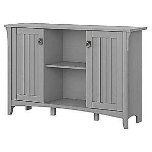 Bush Furniture Salinas Accent Storage Cabinet with Doors, Cape Cod Gray