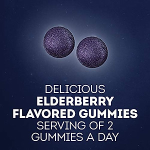 Vicks Immunity ZZZs, Elderberry, Melatonin, and Antioxidant Zinc, Immune Support, Naturally Fall Asleep, 56 Gummies