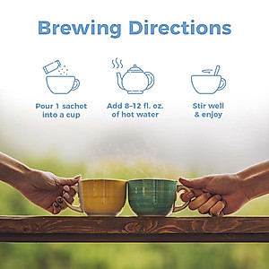 Prince Of Peace Instant Ginger Honey Crystals w/ Turmeric, 25 Sachets – Instant Hot or Cold Beverage – Easy to Brew Ginger and Honey Tea, Caffeine and Gluten Free