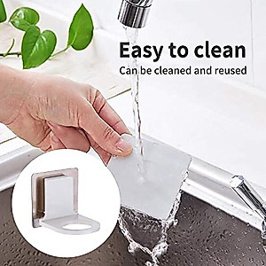 Shampoo Holder for Shower Wall Gel Bottle Rack Hook Self Adhesive Wall Mounted Magic Paste Shampoo Suction Wall Type Seamless Hook(3 Pieces)