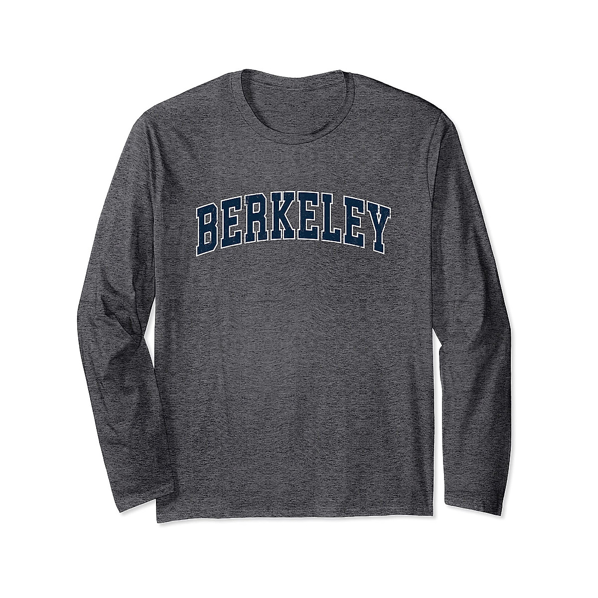 Berkeley California CA Vintage Sports Design Navy Design Long Sleeve T-Shirt