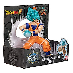 Bandai Namco - Dragon Ball Super - Super Saiyan Blue Goku, 7" Action Figure Attack Collection