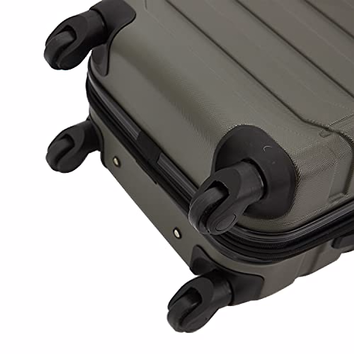 Wrangler 4 Piece Elysium Luggage and Packing Cubes Set, Olive Green