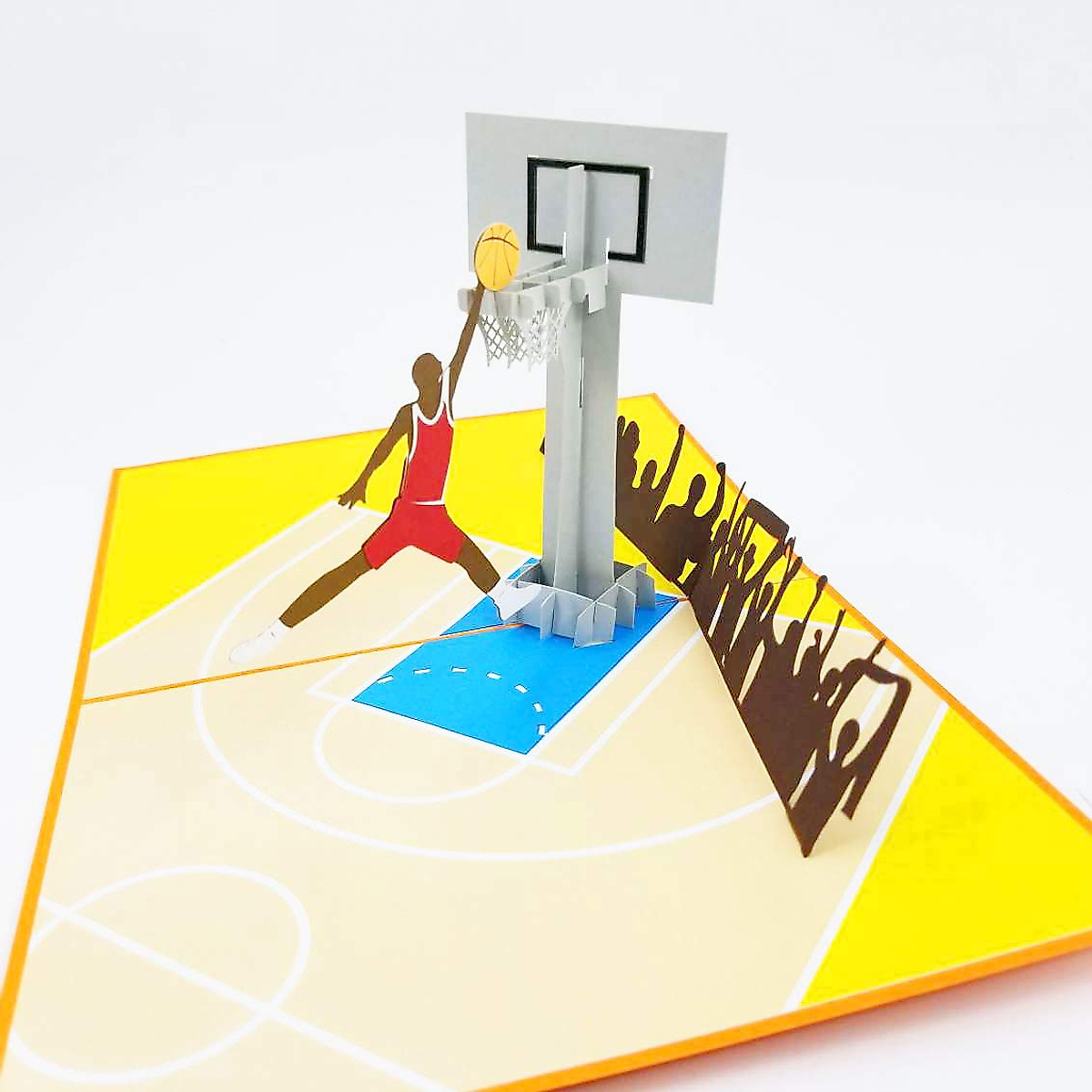 Basketball 3D Pop Up Cards, Basketball Happy Birthday Card, Thank You Cards, Farewell Card, Congratulations Card, Graduation Card, Anniversary Card, For husband, boyfriend, son, daughter | Pop Card