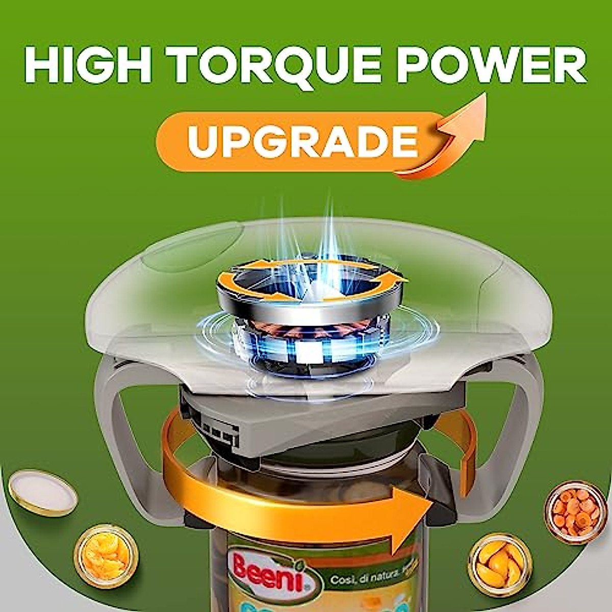 Homelet Electric Jar Opener for Weak Hands Automatic Powerful Effortless Bottle Jar Opener Hand Free Prime Unique Kitchen Gadget for/Arthritics/Senior/Women/Chef Lid Gripper for All Size Caps