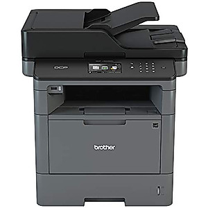 Brother Monochrome Laser Printer, Multifunction Printer and Copier, DCP-L5500DN, Flexible Network Connectivity, Duplex Printing, Mobile Printing & Scanning (Renewed)