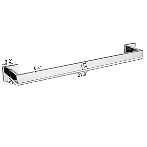 Leyden Premium Stainless Steel Towel Bar Towel Rack Towel Rail Towel Rod Wall Mounted for Bathroom, Polished